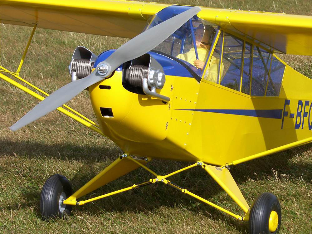 Piper J3 CUB Continental 65hp Dummy Engine – Toni Clark pratical scale GmbH